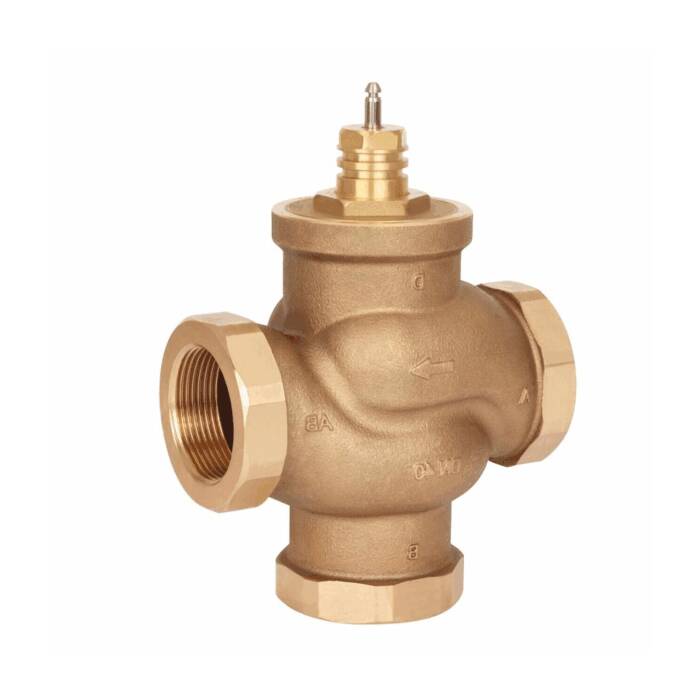 Клапан регулирующий трехходовой Danfoss VRB 3 резьбовой бронзовый ...